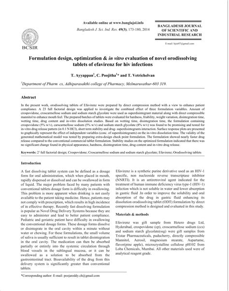 Pdf Formulation Design Optimization And In Vitro Evaluation Of Novel Orodissolving Tablets Of
