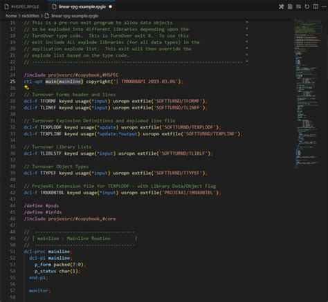 Nomain Vs Linear Advantages For Ibm Rpg Code Nick Litten [ibm I As400 Iseries] Software Developer