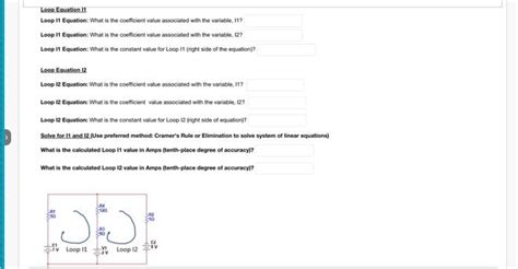 Solved Loop Equation I1 Loop I1 Equation What Is The