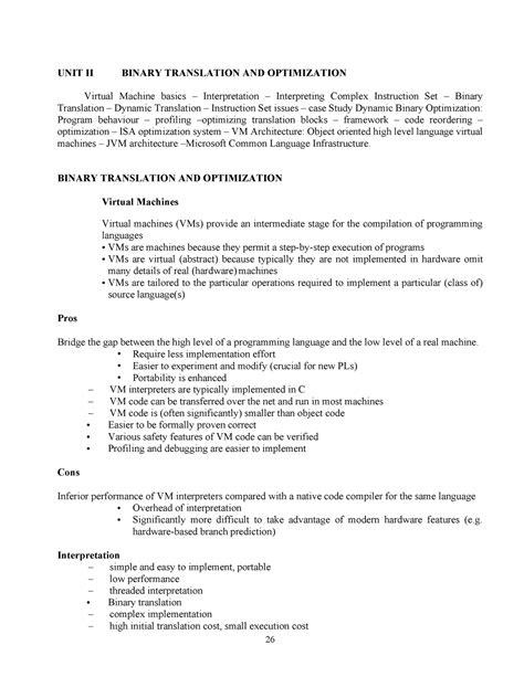 Virtualization 42 Unit Ii Binary Translation And Optimization Virtual