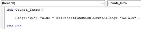 VBA COUNTA Syntax Examples How To Use