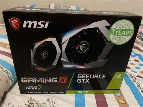 Selling Msi Gaming X Geforce 1660ti Gpu Computers And Tech Parts And Accessories Computer Parts