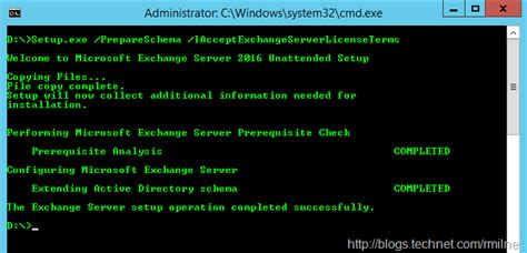 Exchange Installation Screenshots Hello