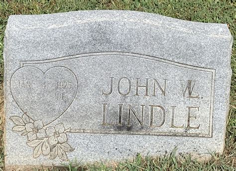 John Willie Lindle 1925 1995 Find A Grave Memorial
