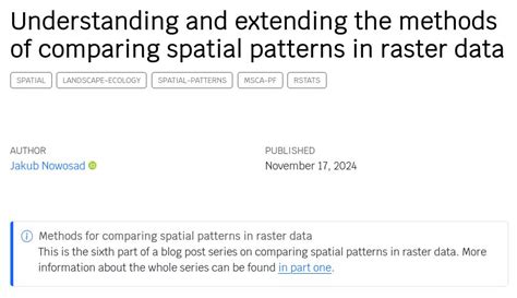 Jakub Nowosad On Linkedin Spatialpatterns Gischat Geospatial