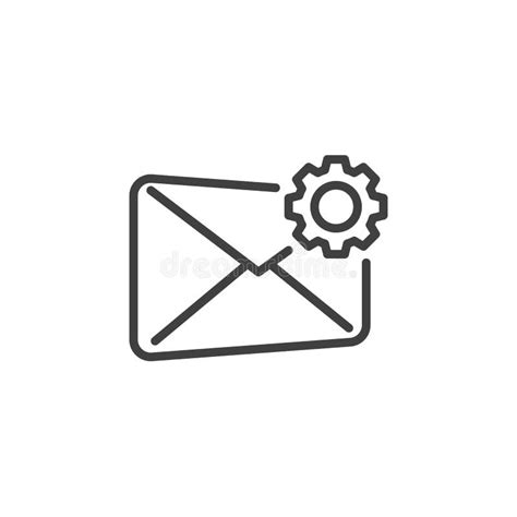 Configuration Line Icons Collection Set Up Arrangement Installation