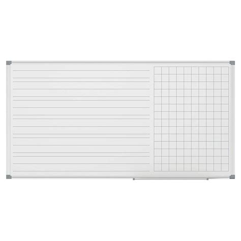 Бяла магнитна дъска с тесни и широки редове и квадрати 120х240 см Oi Plus