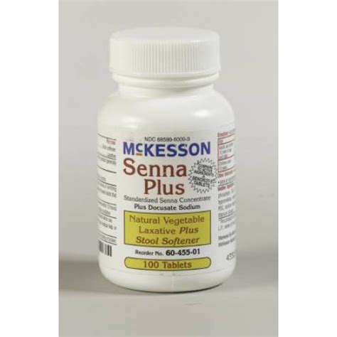 Senna Plus Docusate Sodium 50 Mg Laxative By Mckesson Buy Laxative