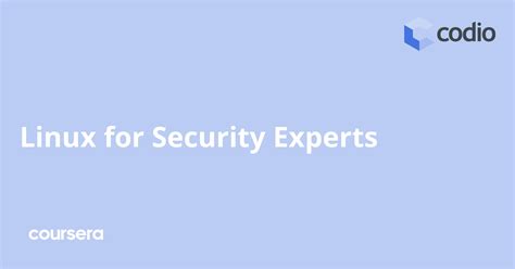Linux For Security Experts Coursera