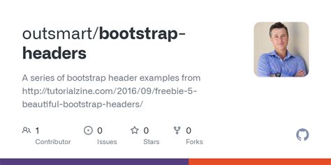 Github Outsmartbootstrap Headers A Series Of Bootstrap Header Examples From