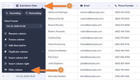 How To Show And Hide Columns In Jotform Tables How To Show And Hide Columns In Jotform Tables