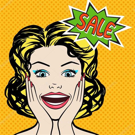 Woman In The Pop Art Comics Style Stock Vector By ©oksanacofee 97950710
