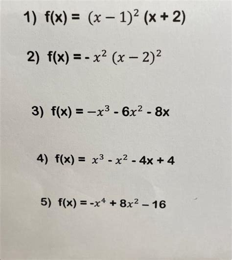 Solved Write The Function In The Factorization Method Find