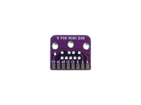 Pin Mini DIN AV Connector Breakout PCB Consoles Unleashed