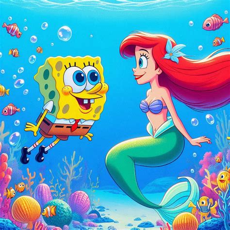 Spongebob Loves Ariel By Mnwachukwu16 On Deviantart