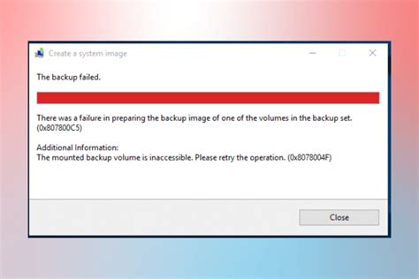 Fix Windows Backup Failed With Error X C TechCult