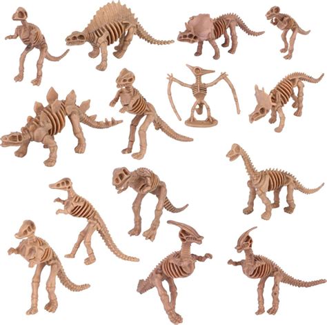 Milisten 12pcs Dinosaur Skeleton Model Dinosaur Fossil Skeleton Toys