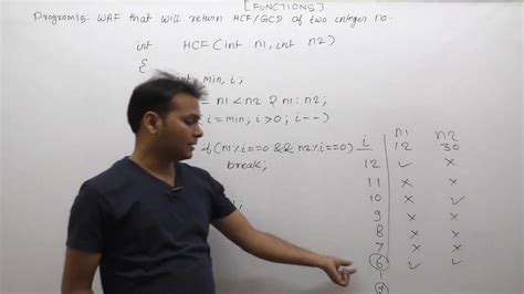 Hcf Of Two Numbers In C Using Function Write A C Function To Find Gcd Of Two Numberspart669