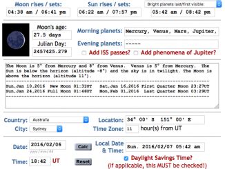 Julian Date Astronomy Now