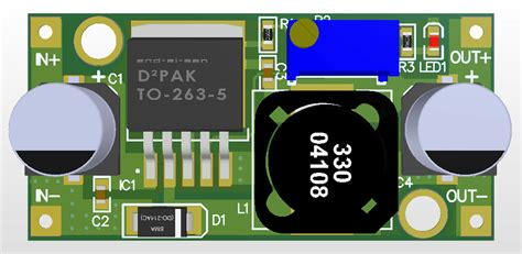 فایل Altium مهندسی معکوس شده ماژول رگولاتور Dc به Dc کاهنده 3 آمپر Lm2596s