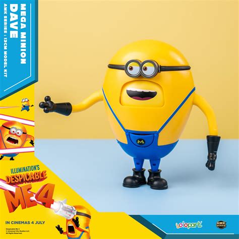 Despicable Me 4 Amk Series Mega Minion Dave Model Kit Yolopark