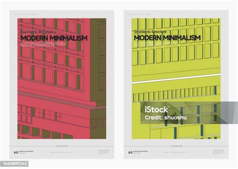 현대 미니멀리즘 기하학적 건축 공간 패턴 커버 디자인 템플릿 배경 3차원 형태에 대한 스톡 벡터 아트 및 기타 이미지 3차원