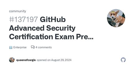 Github Advanced Security Certification Exam Prep 🧠 · Community · Discussion 137197 · Github