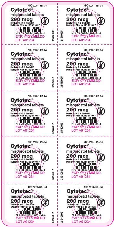 Cytotec Package Insert Prescribing Information