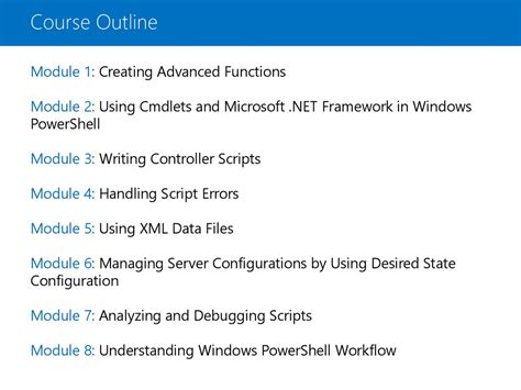 Advanced Automated Administration With Windows Powershell Online