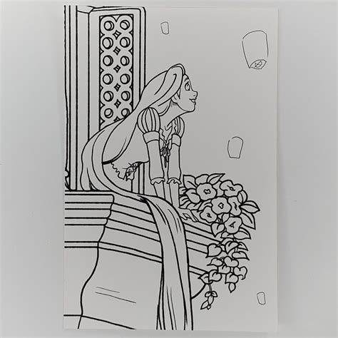 Coloring Pictures Of Rapunzel From Tangled Tangled Coloring Book