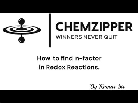 How to find n-factor in redox Reactions. - YouTube