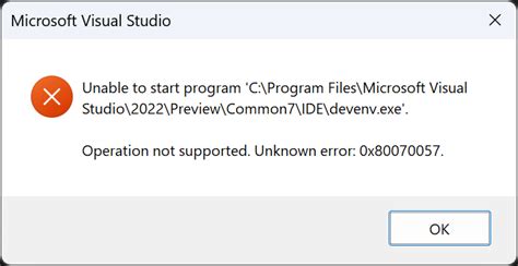 Question Error Dialog When Launching The Extension Project With F5