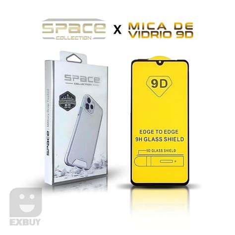 Case Space Para Samsung Galaxy A22 5g Y Mica De Celular 9d 21d Generico