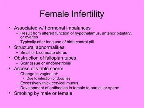 Reproductive System Disorders Ppt