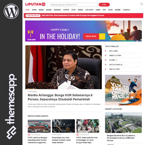 Liputanwp Template Wordpress Berita Mirip