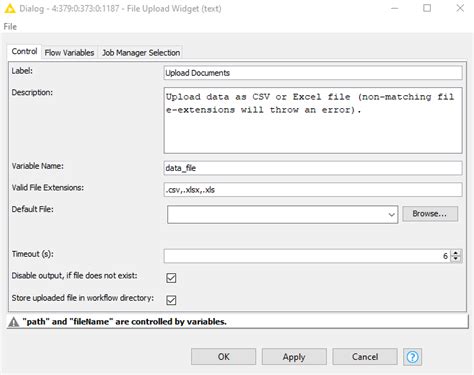 File Upload Widget Multiple Valid File Extensions Issue Knime Server Knime Community Forum