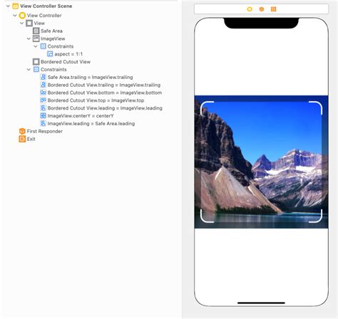 Ios How Do You Create A Square Uiview With Borders At Each Corner Stack Overflow