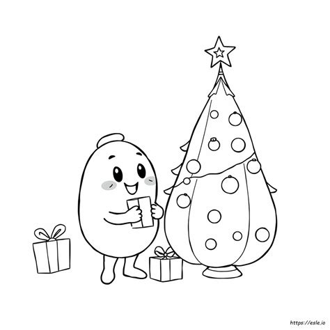 Kolorowanka Świąteczna Cocomelon