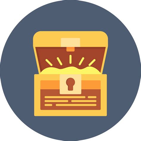 Treasure Chest Creative Icon Design Vector Art At Vecteezy
