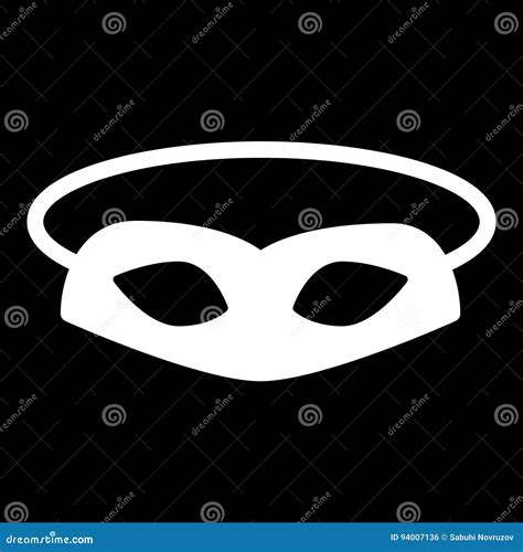 Sex Mask Simple Vector Icon Black And White Illustration Of Sex Toy