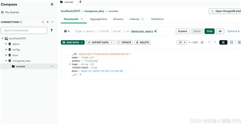 当在mongodb可视化界面中，出现mongodb Compass 报错 An Error Occurred While Loading