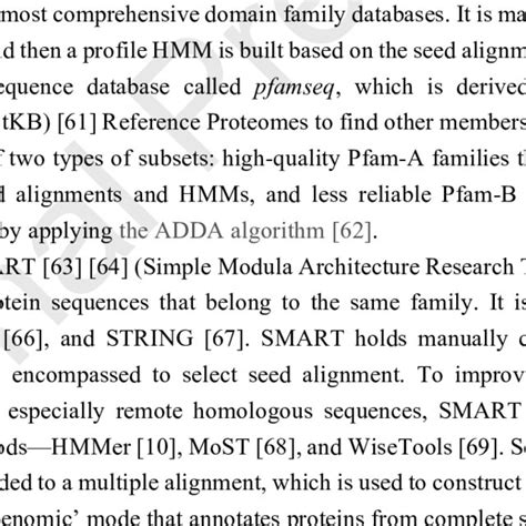 diagram of homology alignment based methods to construct a domain