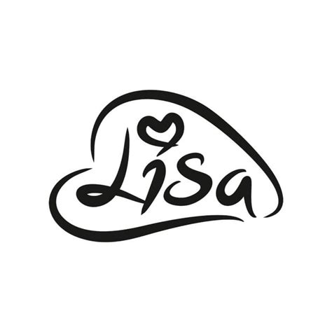 Lisa Name Vector Lisa Vector For Sticker Name Vectors Vector Art