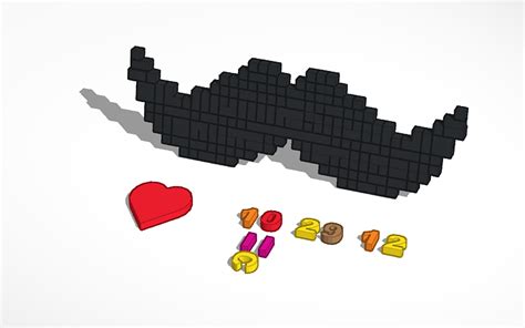 3d Design Copy Of Batman Mustache Tinkercad