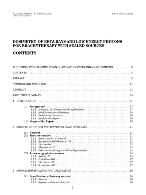 Dosimetry Of Beta Rays And Lowenergy Photons For Brachytherapy W 2004