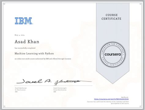 asad khan on linkedin coursera ibm machinelearning 19 comments