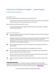 Charlie Snow Debrief Peds Docx Pediatric Case 10 Charlie Snow Complex Jasmine Rodriguez