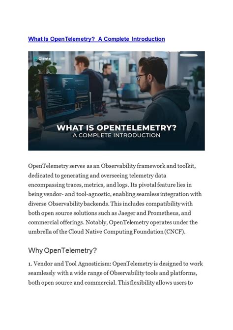 What Is Opentelemetry A Complete Introduction Presentation Free To