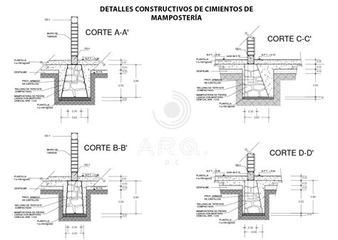 Arquitectura Detalles Constructivos Cimiento De Mampostería Los Detalles Constructivos De