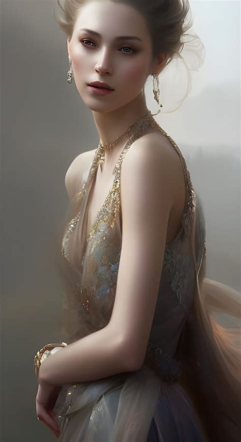 Portrait Of A Graceful Young Woman Ai Generated Artwork Nightcafe